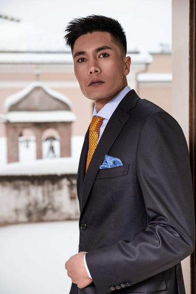 Acquaviva-Classic Blue Suit-Pure Worsted Wool | Sartoria Dei Duchi-Atri ...